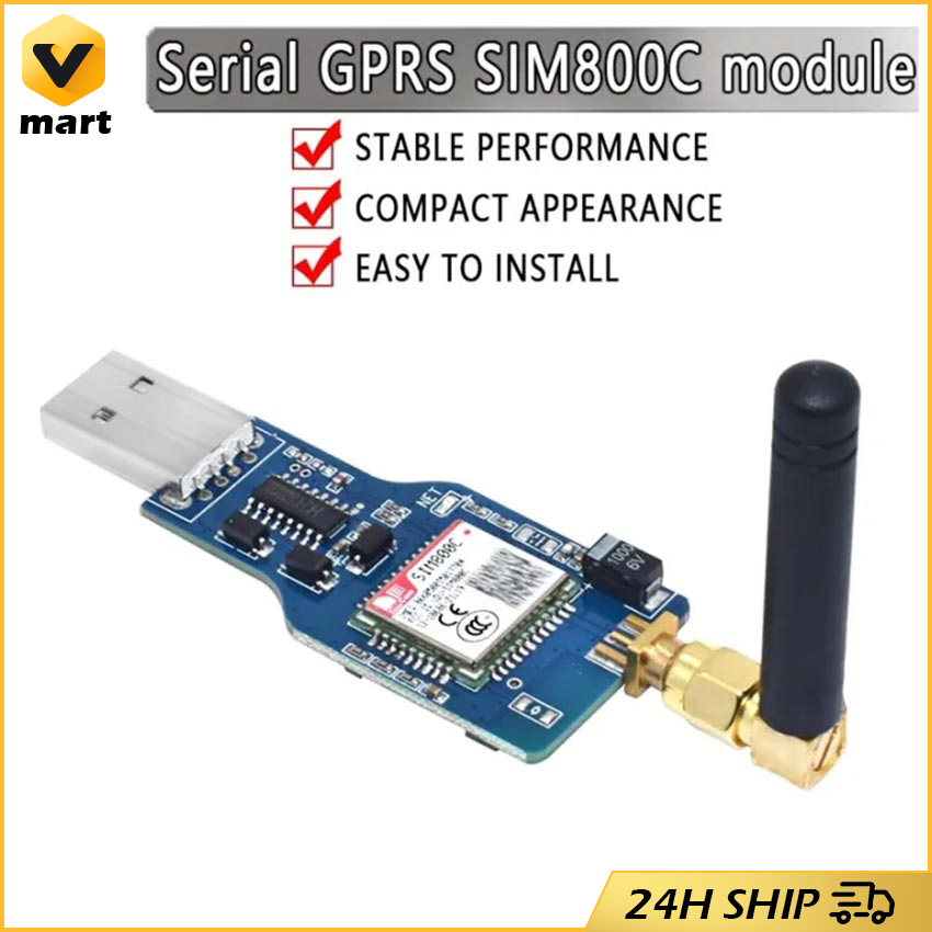 USB To GSM Module Quad-band GSM/GPRS SIM800C with Bluetooth SMS Sending ...