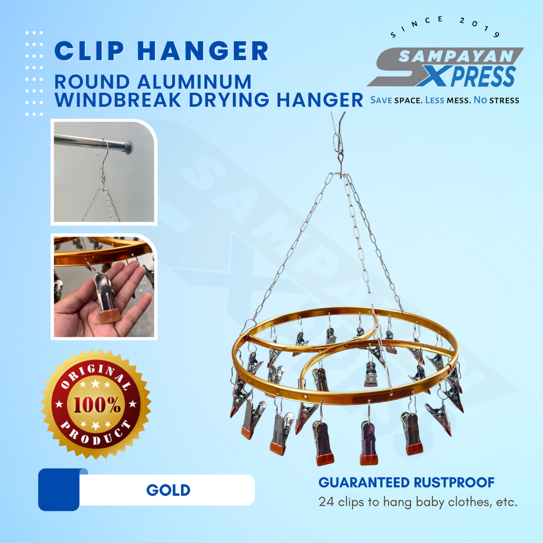 Aluminum Sock Clip Hanger Wind-proof Drying Rack