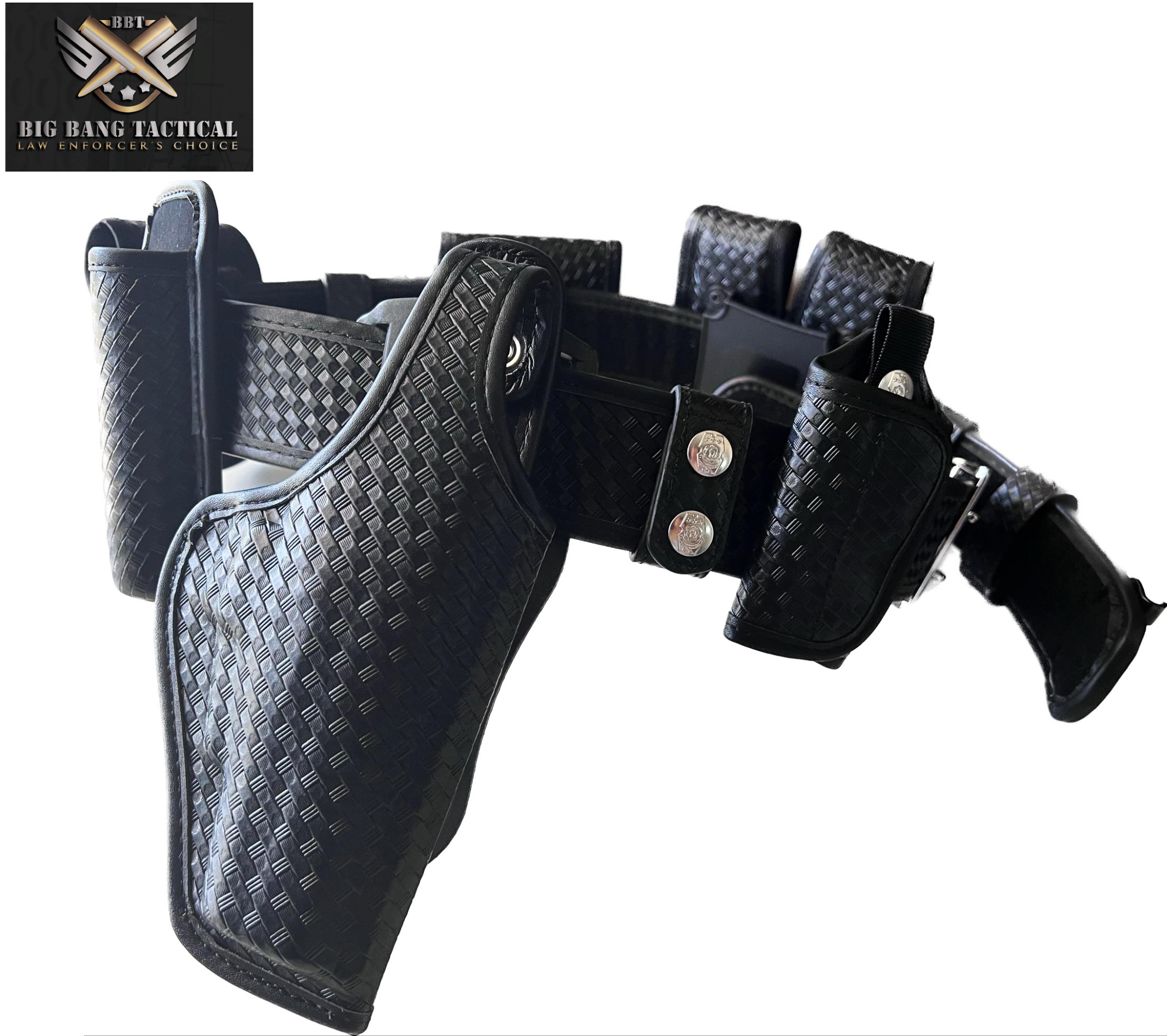 PNP BASKETWEAVE DUTY BELT SET | RIG SET| PHILIPPINE POLICE