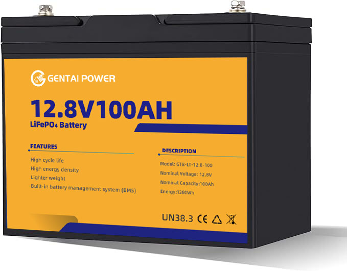 GENTAI POWER 12V 100AH/280AH LiFePO4 Lithium Battery Built-in 100A BMS ...