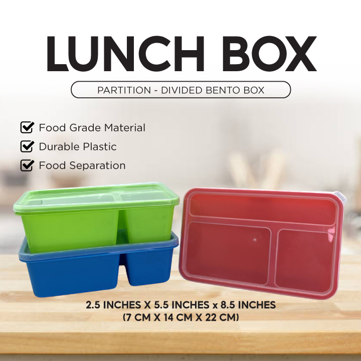 Product Lunch Box with Partition – Divided Bento Box | Reusable & Good ...