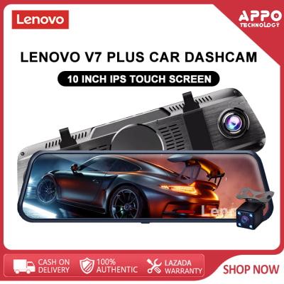 LENOVO V7 PLUS 10 inch Dash Cam Stream Media Dual Lens FHD 1080P ...