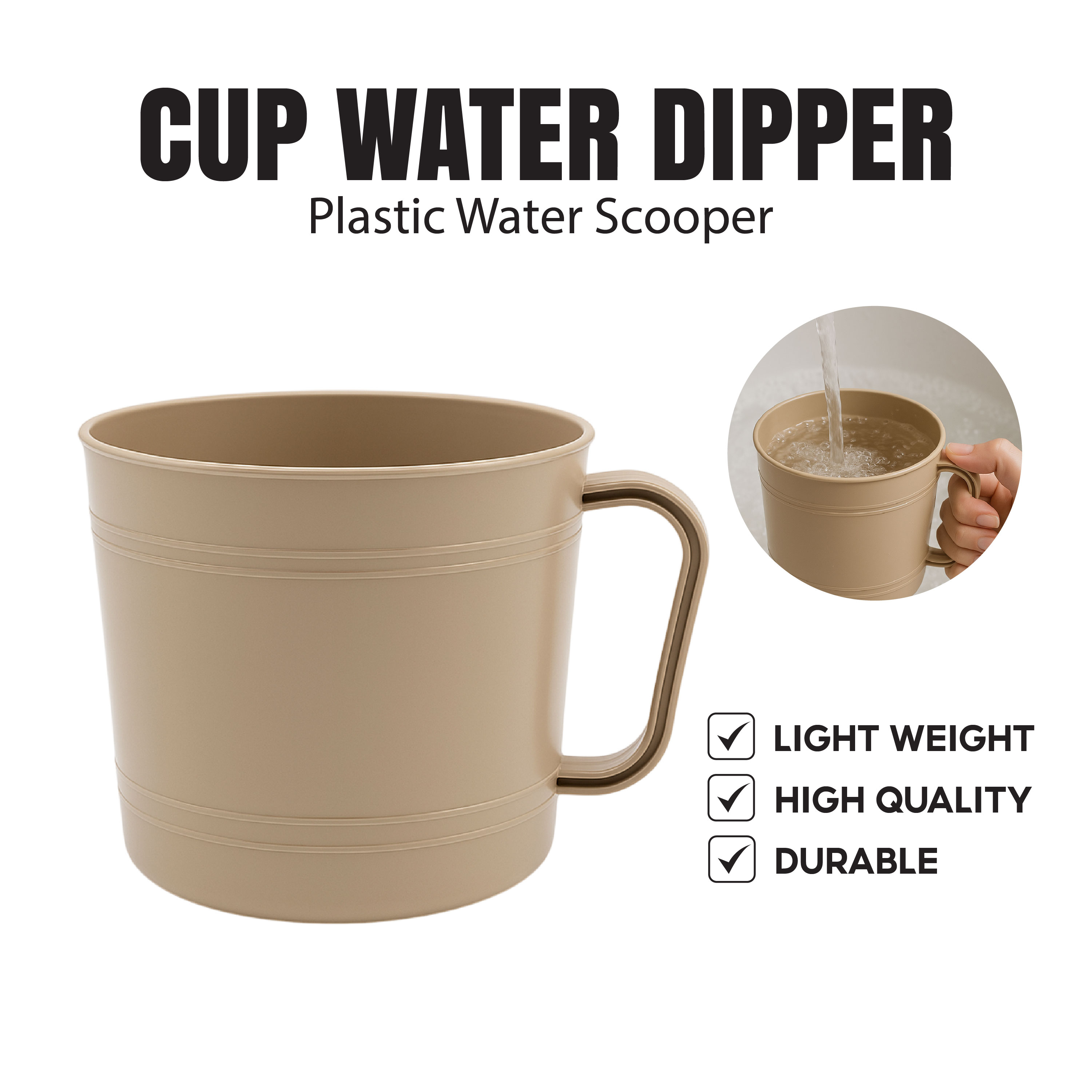 Product Water Dipper Mug Type, Plastic Tabo, Plastic Dipper, Teacup ...