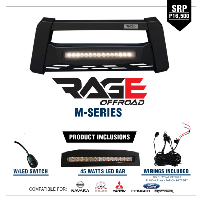 RAGE OFFROAD NUDGE BAR FOR STRADA (M SERIES)