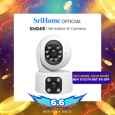SriHome SH049 2MP 1080P HD Resolution x3 Digital Zoom 2.4GHz Wi-Fi ...