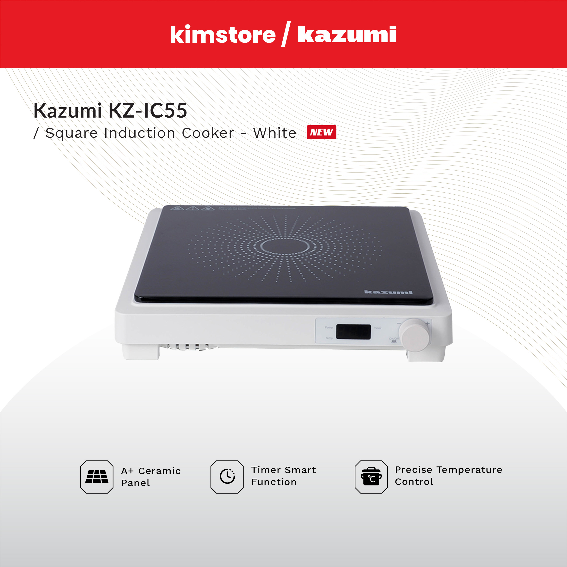 Kazumi KZ-IC55 Square Induction Cooker