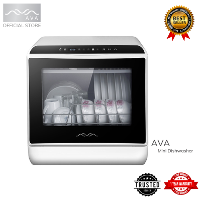 AVA Mini Dishwasher w/ Extra Drying Automatic Countertop w/ FREE Powder ...