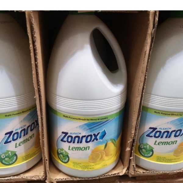 Zonrox Bleach Lemon Scent 1 liquid Gallon Authentic