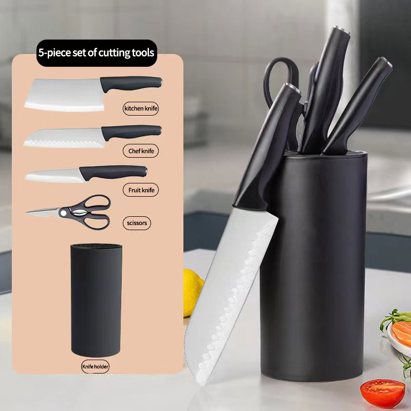 Kitchen Knife Set 5 Piece Stainless Steel Precision Knife Chef's Knife ...