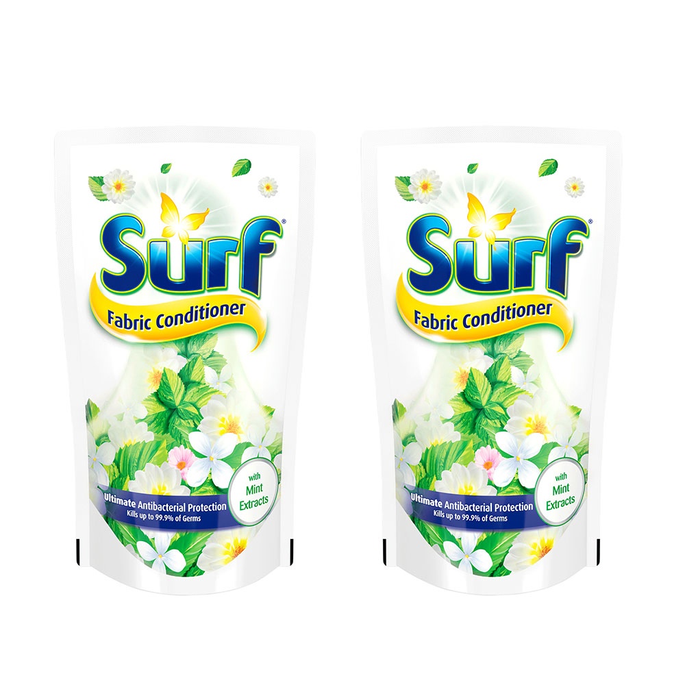 [BUNDLE OF 2] Surf Fabric Conditioner Antibacterial with Mint 670ml Pouch