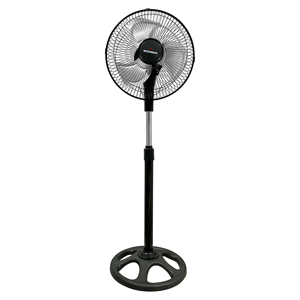 WISDOMMAN Electric Fan Stand Fan Aluminum Blade Strong Wind Energy ...