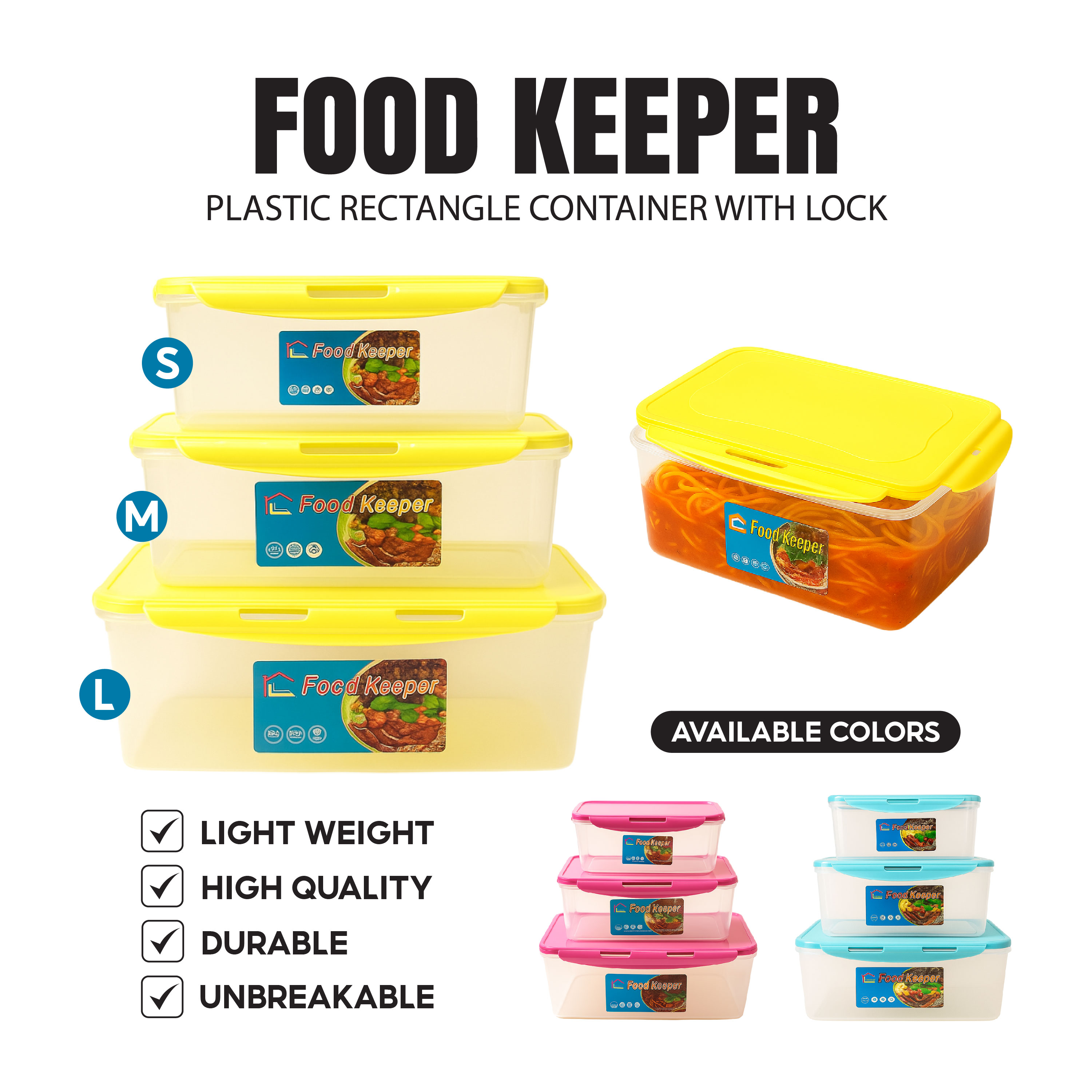 Product Food Keeper, Rectangle Microwavable Food Container, Food ...
