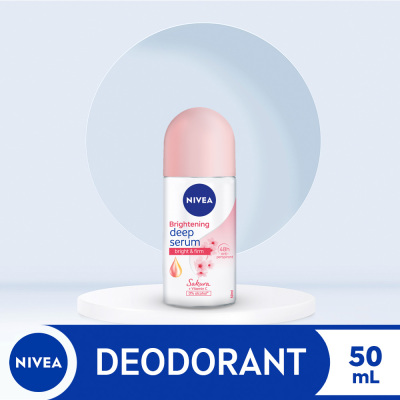 NIVEA Deodorant Brightening Sakura Rose Essence Anti-Perspirant Roll-on ...