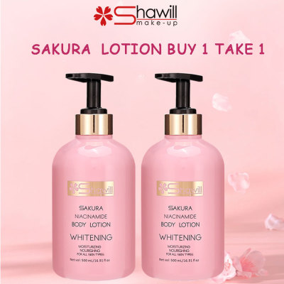 Shawill Sakura lotions buy 1 take 1 on sale niacinamide lotion for body lotion whitening skin ...