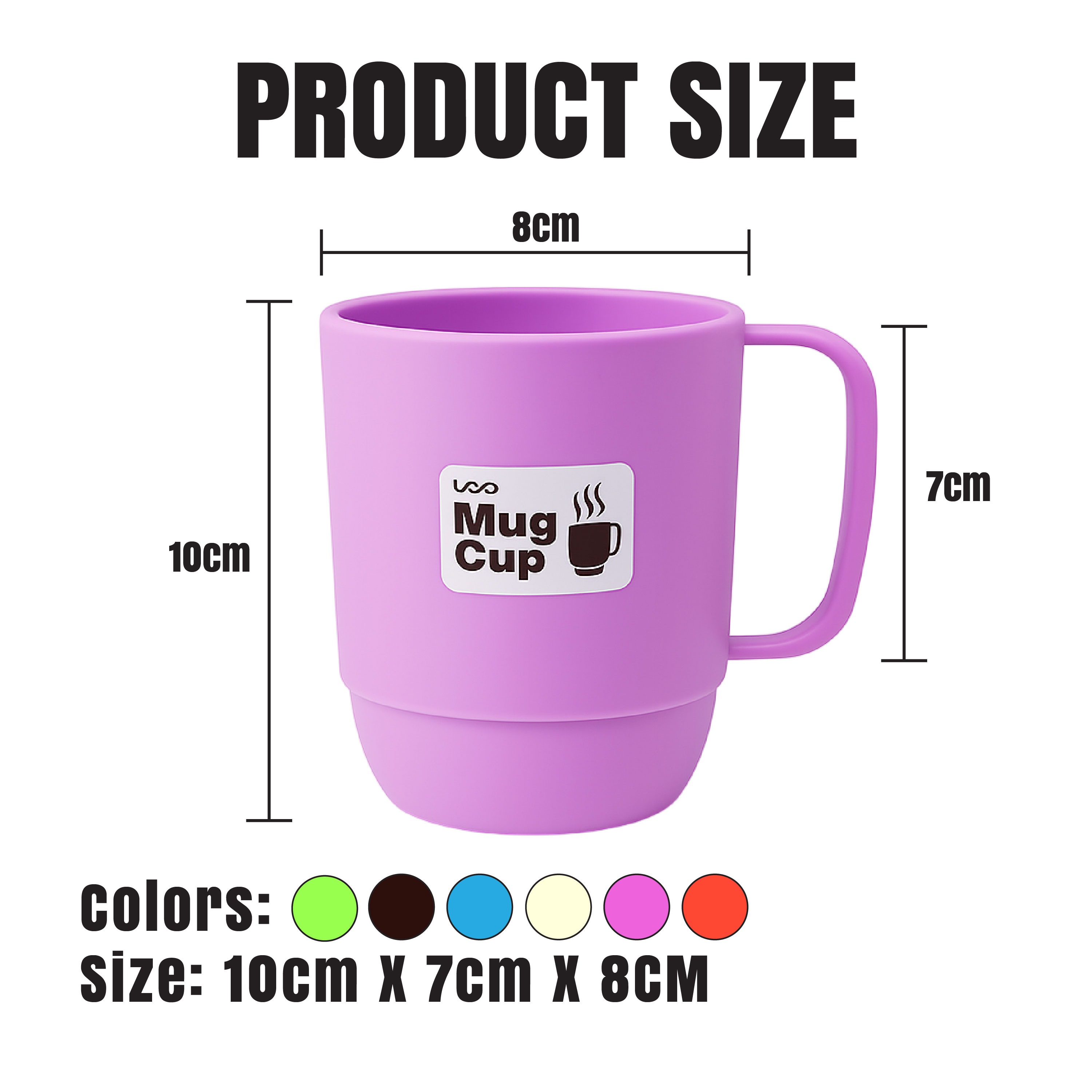 pastel color mug cup plastic mug for hot and cold drinks reusable and ...