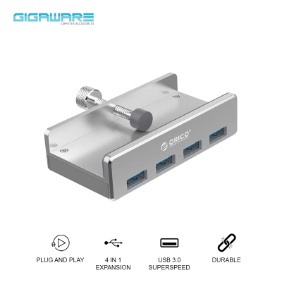 Gigaware Orico MH4PU 4 Port USB 3.0 Hub Desktop Clip-Type Hub with ...