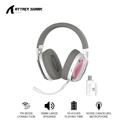 Attack Shark L60 Ultra-Light Tri-Mode Wireless Noise Cancelling ...