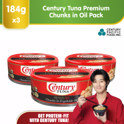 Century Tuna Chunks in Oil 184g Pack of 3