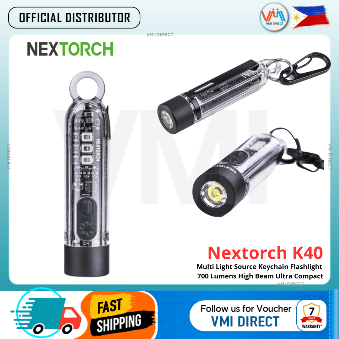 Nextorch K40 Keychain Flashlight 700 Lumens Multi-light Source Mini Home Lighting Waterproof ...