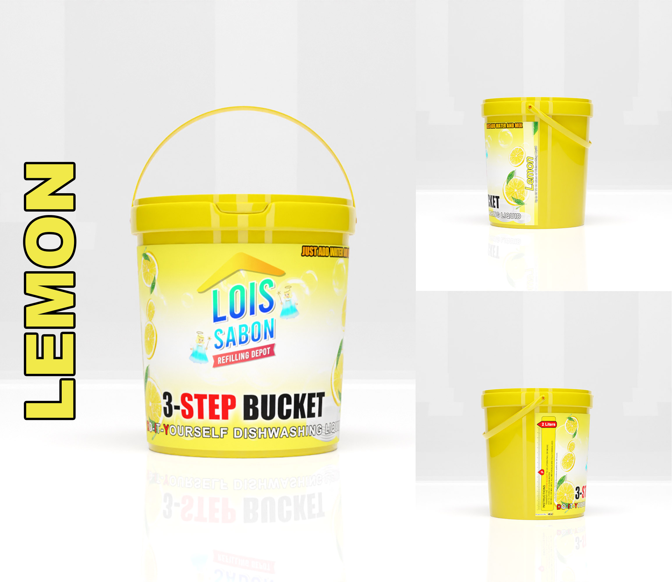 3-STEP BUCKET DIY Dishwashing Liquid (Up to 16-18 Liters)