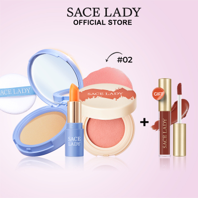SACE LADY Face Makeup Kit Multi-use High Pigment Blush Air Cushion Oil ...