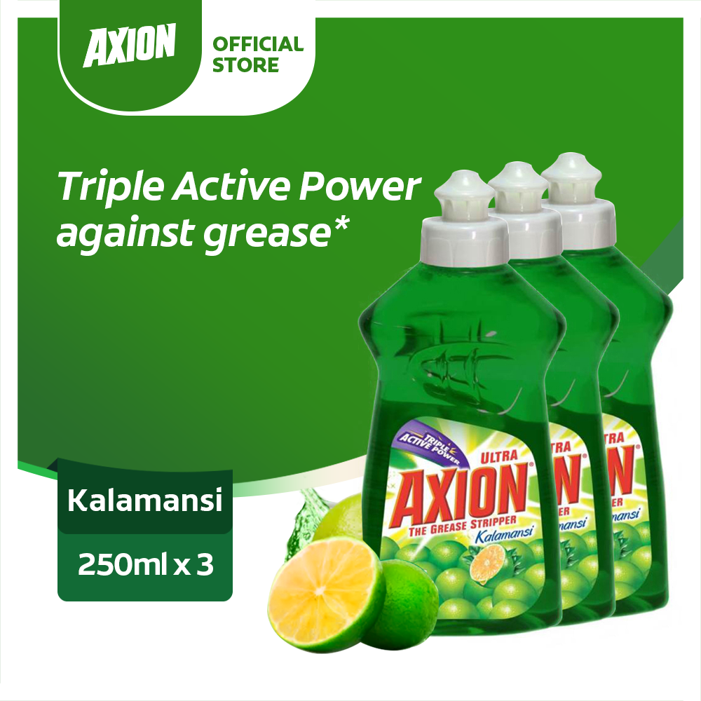 Axion Kalamansi Antibacterial Dishwashing Liquid with Triple Active ...