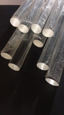 Clear Acrylic Rod 8-10mm Diameter x1000mm Long Round Perspex Solid Bar