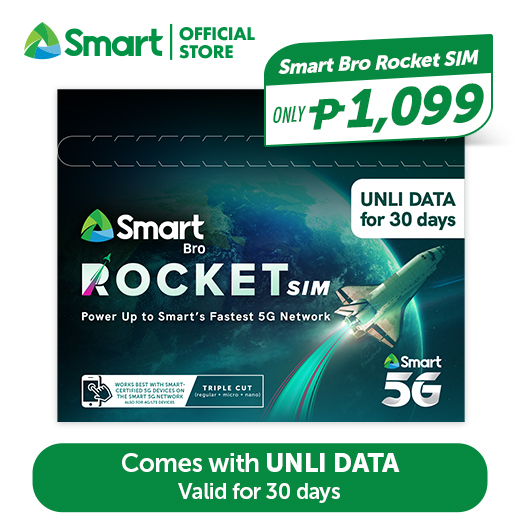 Rocket SIM 1099 with Unli Data for 30 days