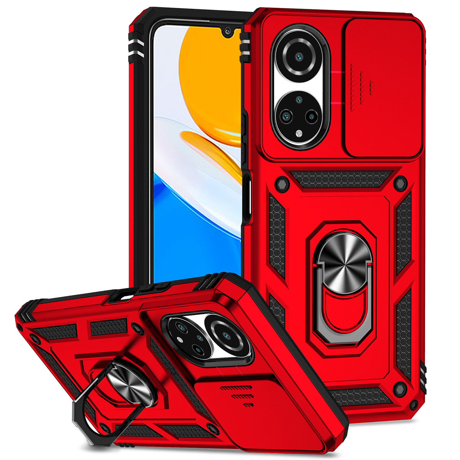 تسوق Honor X7 Case, Heavy Duty Protective Case With Ring Kickstand And ...