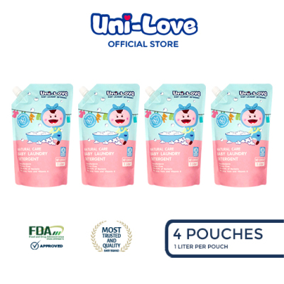 UniLove Baby Laundry Detergent 1L (Powder Scent) Pack of 4
