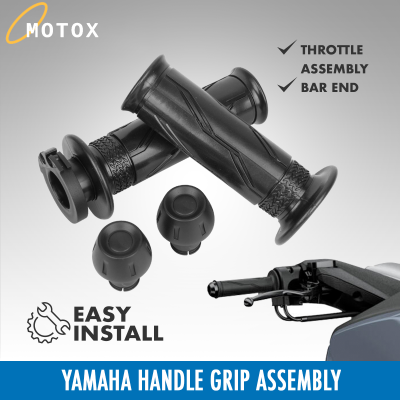 Yamaha Genuine Handle Grip Assembly with Bar End Plug Throttle Cable ...