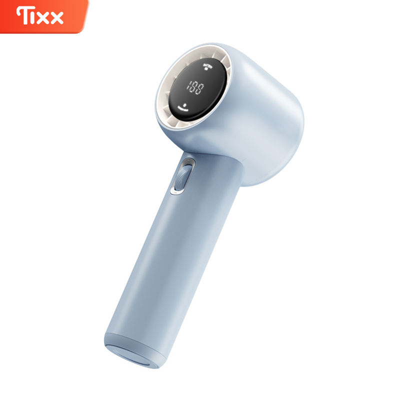 Tixx Mini Fan Rechargeable Portable with LED Screen