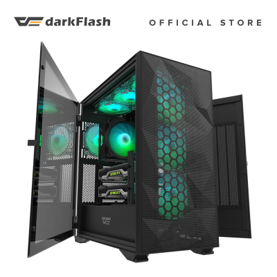 darkFlash DLX21 MESH LUXURY ATX Gaming PC Case inculuded horizontal ...