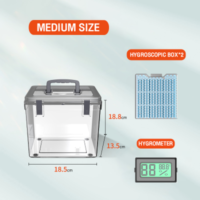 zomei dry box Digital hygrometer Silica Gel Desiccant Sealing ...