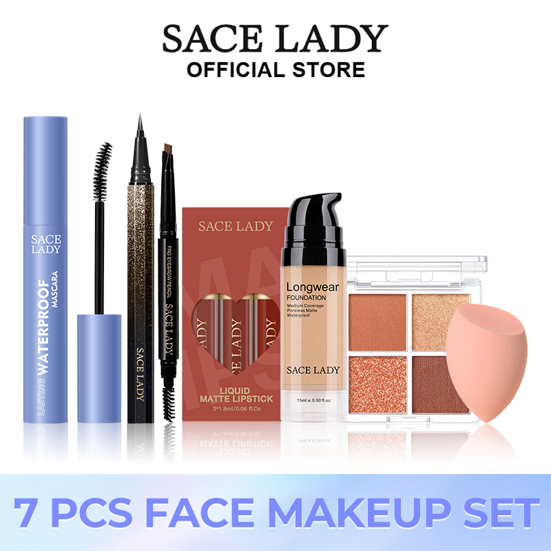 SACE LADY Make Up Set Complete Makeup Kit 7Pcs [Eyeshadow Palette ...