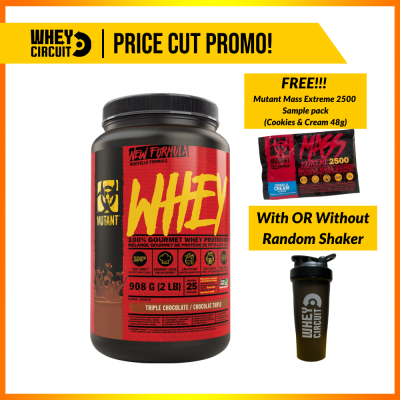 Mutant Whey 100% Gourmet Protein Whey Mix 2lbs 25 servings