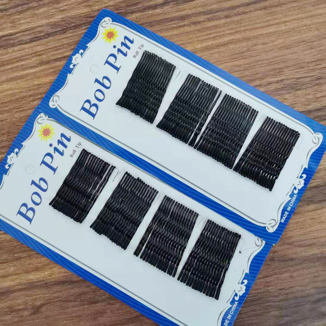 36PCS/60PCS Black Bob Pin Large Side Clip Hair Pin Metal Hairpin ...