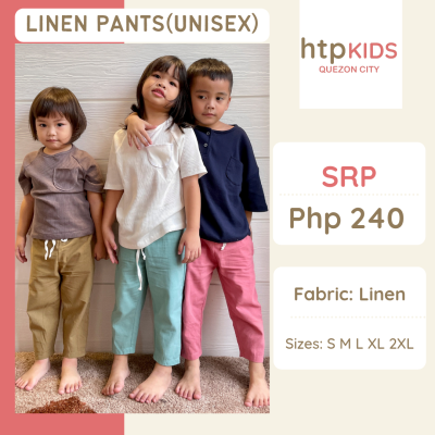 HTP KIDS Cropped Linen Pants (Unisex) S-2XL | Authorized Distributor ...