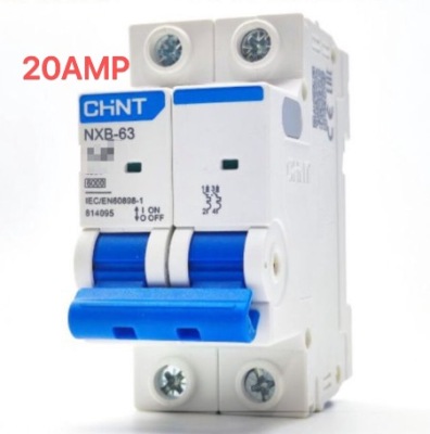 CHINT 2 POLE10A-63A MINIATURE CIRCUIT BREAKER 16AMP 20AMP 32AMP 40AMP ...