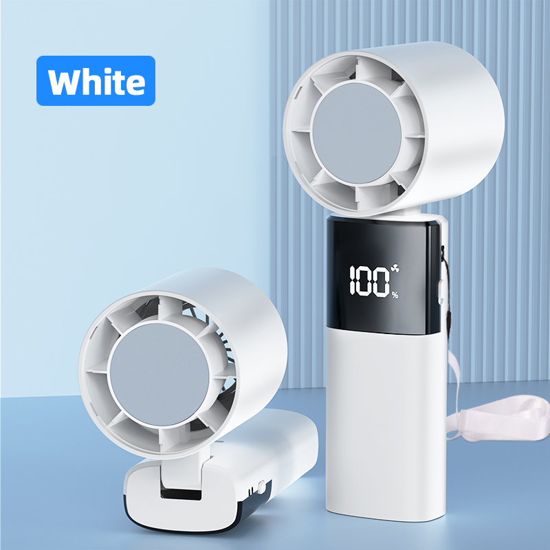 GOOJODOQ Mini Fan Rechargeable Handheld Fan Portable Strong Wind 100 ...