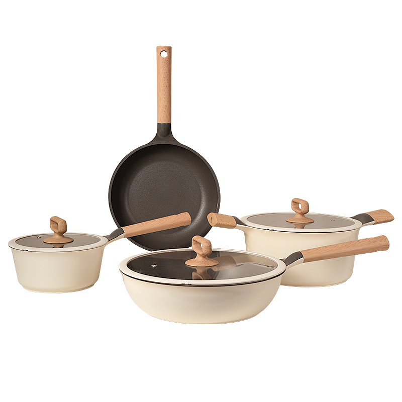 TJean Non Stick Pan with Cover Cookware Set Cooking Set Non Stick ...