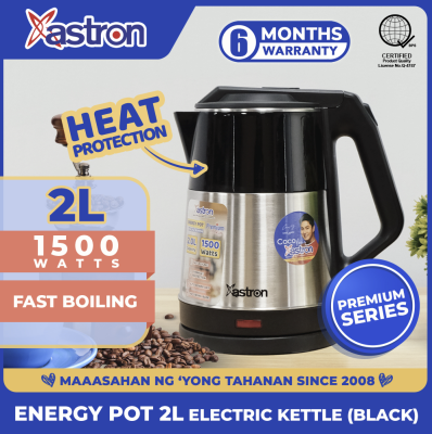 Astron Energy Pot 2L Electric Kettle (Black) | 1500W | Premium Series ...