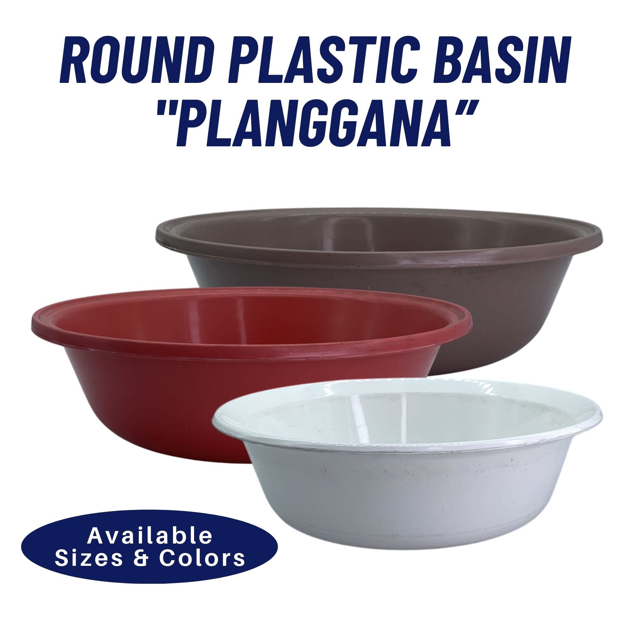 Product Round Plastic Basin "Planggana" – Basin / Multi-Purpose Wash Basin