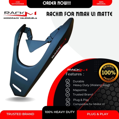 RackM Monorack bracket for YAMAHA NMAX V1 & V2 - MATTE BLACK SPECIAL ...
