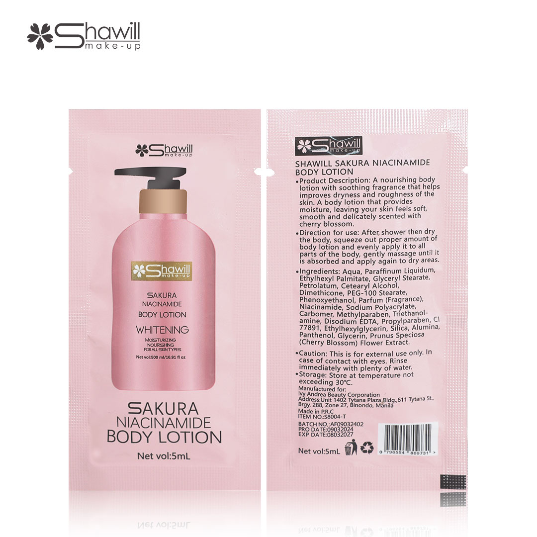 Shawill Sakura lotions buy 1 take 1 on sale niacinamide lotion for body ...
