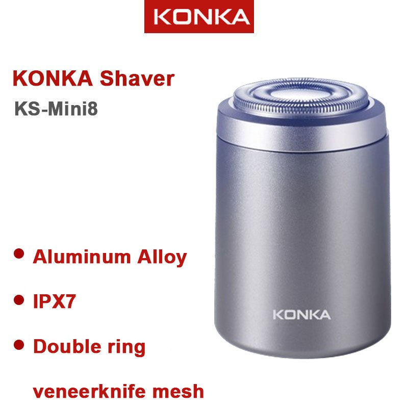KONKA Portable Mini Men's Razor Electric Shaver for Men Type-C USB ...