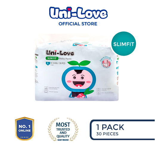 UniLove Slim Fit Baby Pants 30's (Large) Pack of 1