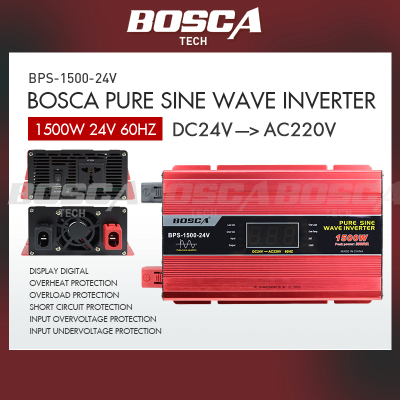 BOSCA Pure Sine Wave Inverter BPS 300W 500W 1000W 1500W 2000W 12V 24V ...
