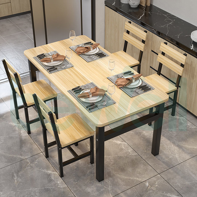 Bewell Dinning Table Set with 4 Chairs Home Restaurant Dinning Table 4 Seater