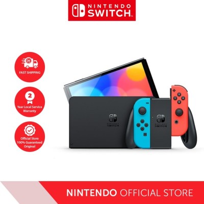 [Nintendo Official Store] Nintendo Switch - OLED Model Neon Blue/Neon Red